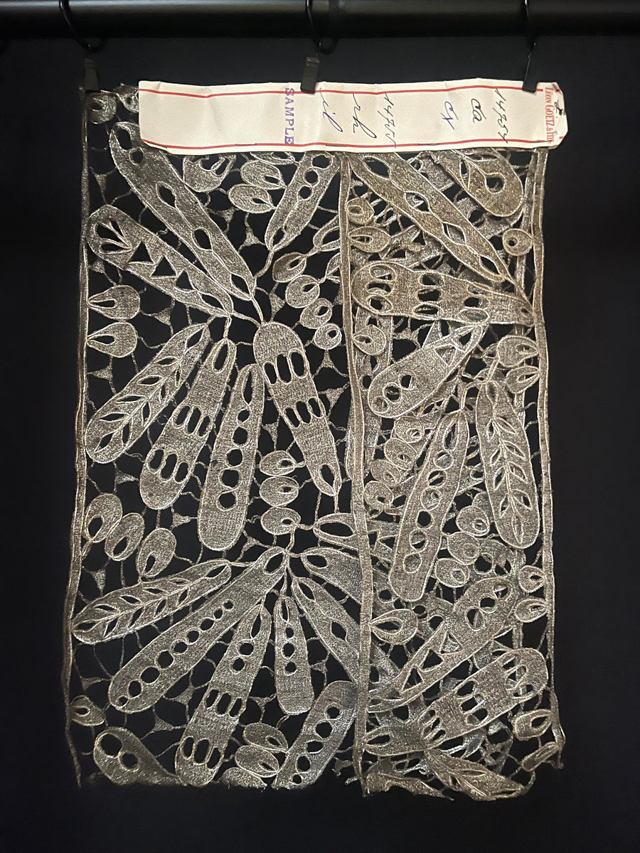 Collection Silver Lamé Lace Samples 3 :C1900 France – Hannah Whyman