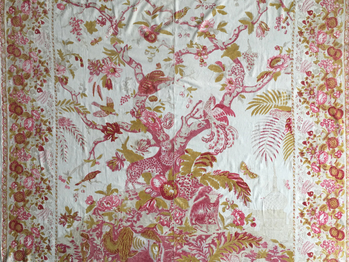 Mezzaro Blockprinted Tree of Life Hanging: C1850 Genoa,Italy – Hannah ...