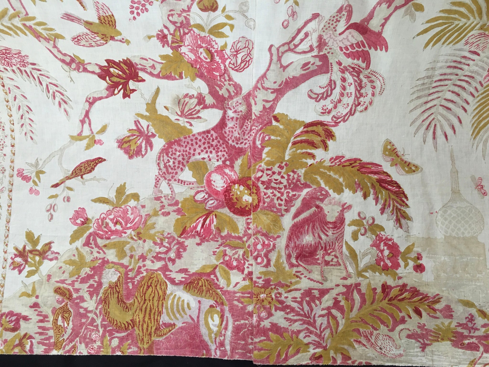 Mezzaro Blockprinted Tree of Life Hanging: C1850 Genoa,Italy – Hannah ...