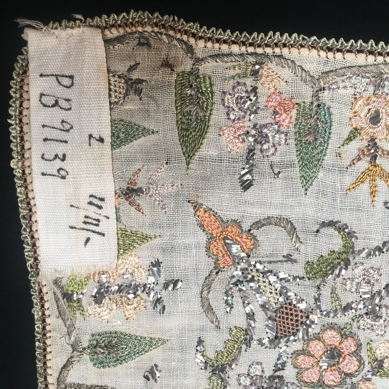 Ottoman traditional silk embroidered kerchief or shawl: Turkey C19th ...